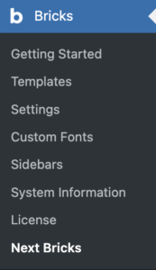 Next Bricks | Installation